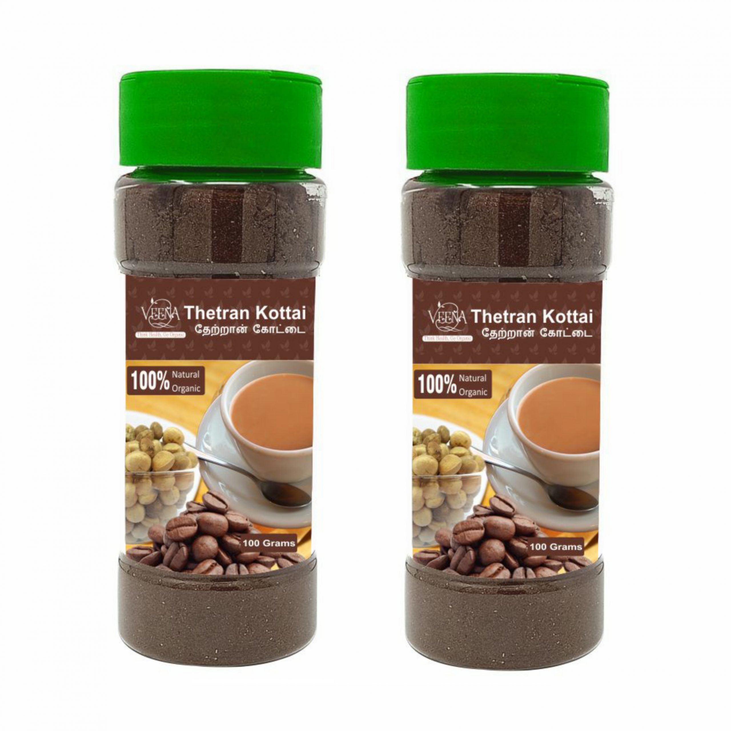 Veena : Products Theathaan Kottai Clearing Nut Coffee - 100g ( Pack of ...